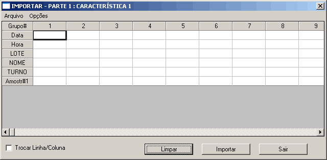 Importando dados de planilhas para o DataLyzer - CEP Tech - Software ...